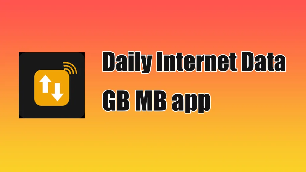 Daily Internet Data GB MB app - Tech Guide Myanmar