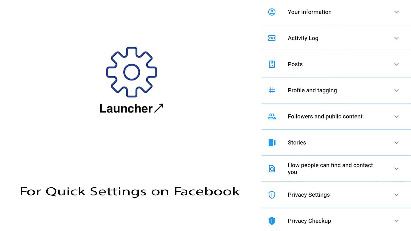 For Quick Settings on Facebook - Tech Guide Myanmar